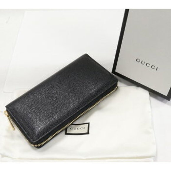 Gucci | Bags | Gucci Long Wallet Zumi Calf Black | Poshmark